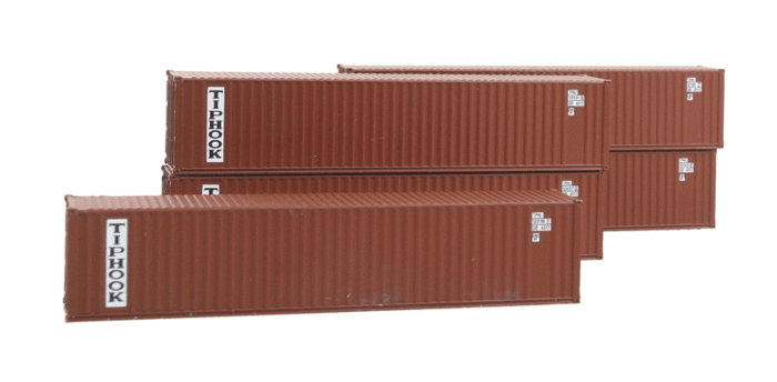 Deluxe - 40' Corrugated Dual-Logo Panel Intermodal Container 5-Pack ...