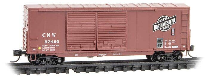 MicroTrain - 40' Double-Door Boxcar No Roofwalk & High Ladders - Ready ...