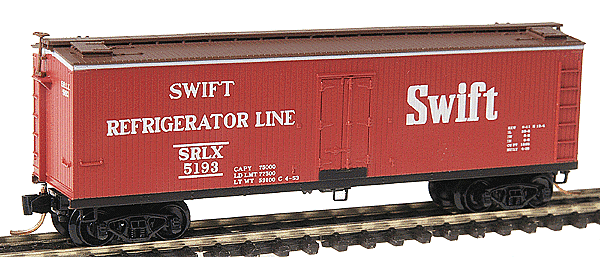 MicroTrain - 40' Double-Sheathed Wood Boxcar w/Vertical Brake Wheel ...