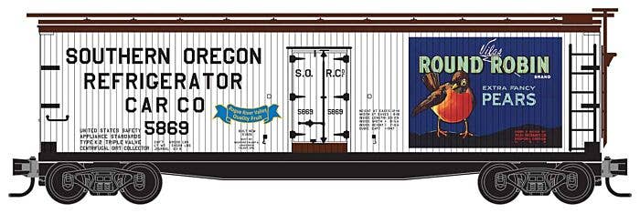 MicroTrain - 40' Double-Sheathed Wood Reefer w/Vertical Brake Wheel ...