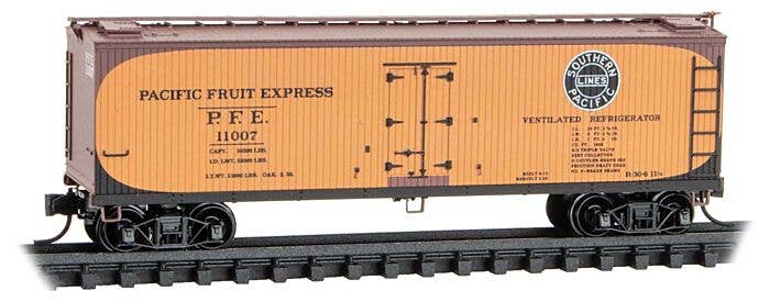 MicroTrain - 40' Double-Sheathed Wood Reefer w/Vertical Brake Wheel ...