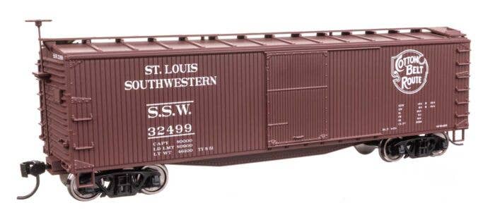 Walthers - 40' Double Sheathed Wood Boxcar - Ready to Run - Cotton Belt ...