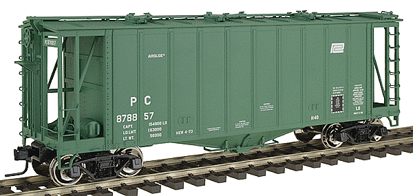 Atlas O - 40' GATX Airslide Hopper - 2-Rail - Penn Central - 151-7366