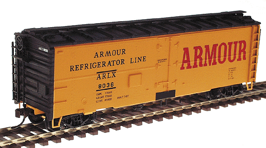 Walthers - 40' General American Meat Reefer- Ready to Run - Armour ARLX ...