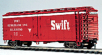 Walthers - 40' General American Meat Reefer - Kit - Swift - 932-2551