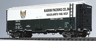 Walthers - 40' General American Meat Reefer - Kit - Raskin Packing Co ...
