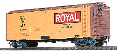 Walthers - 40' General American Meat Reefer - Kit - Royal Packing Co ...