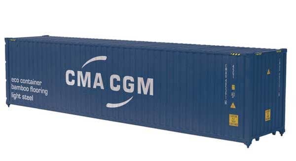 Atlas O - 40' High-Cube Container - Assembled - CMA-CGM CMAU (blue ...
