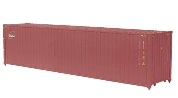 Atlas O - 40' High-Cube Container - Assembled - Global GCXU (brown ...