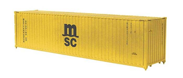 Atlas O - 40' High-Cube Container - Assembled - MSC (yellow, black ...