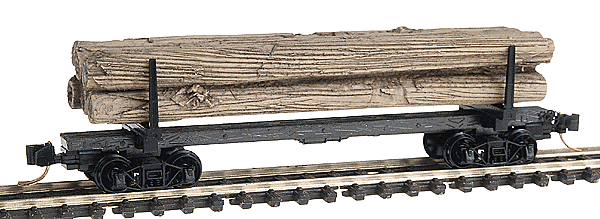 MicroTrain - 40' Modern Log Car w/6-Log Load - 489-11400050