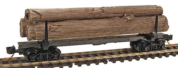 MicroTrain - 40' Modern Log Car with Upright Stakes - 489-11400060