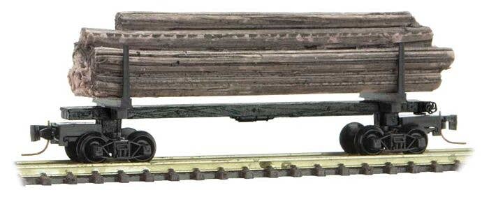 MicroTrain - 40' Modern Skeleton Log Car with Log Load - Ready to Run ...
