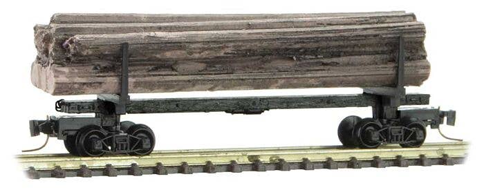 MicroTrain - 40' Modern Skeleton Log Car with Log Load - Ready to Run ...