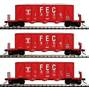 Walthers - 40' Ortner 100-Ton Open Aggregate Hopper Ready to Run 3-Pack ...