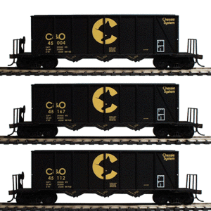 Walthers - 40' Ortner 100-Ton Open Aggregate Hopper Ready to Run 3-Pack ...