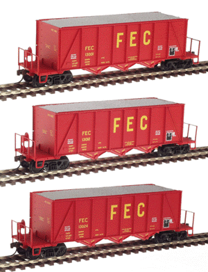 Walthers - 40' Ortner 100-Ton Open Aggregate Hopper Ready to Run 3-Pack ...