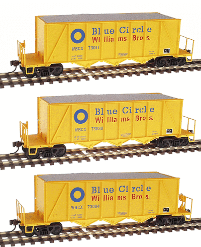 Walthers - 40' Ortner 100-Ton Open Aggregate Hopper Ready to Run 3-Pack ...