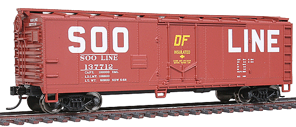 Walthers - 40' Plug-Door Boxcar - Ready to Run - Soo Line #137712 ...
