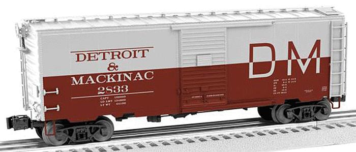 Lionel - 40' PS-1 Boxcar - 3-Rail - Ready to Run - Detroit & Mackinac ...
