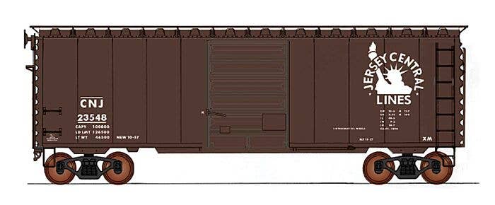 Intermount - 40' PS-1 Boxcar - Ready to Run - Central Railroad of New ...