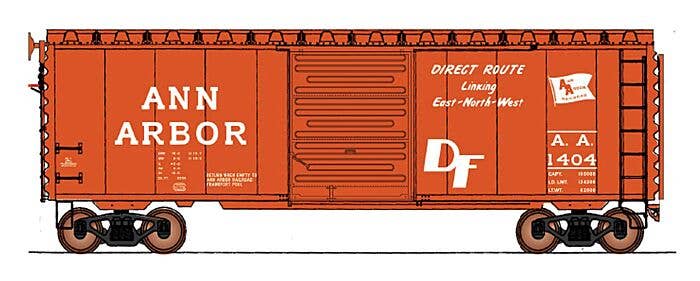Intermount - 40' PS-1 Boxcar - Ready to Run - Ann Arbor (Boxcar Red ...