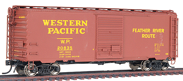Intermount - 40' PS-1 Boxcar - Ready to Run - Western Pacific (Boxcar ...