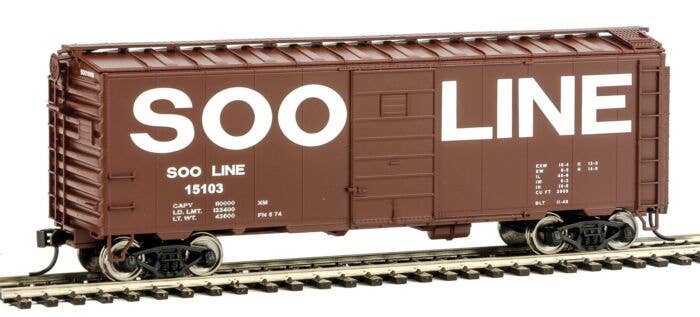 Walthers - 40' PS-1 Boxcar - Ready to Run - Soo Line #15103 (Boxcar Red ...