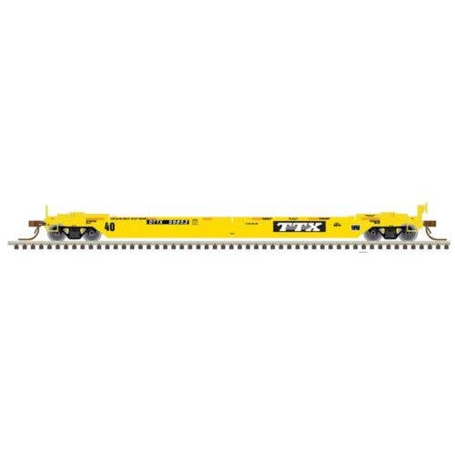 Atlas - 40' Rebuilt Well Car - Ready to Run - Master(R) - TTX DTTX #59439 (yellow, black logo ...
