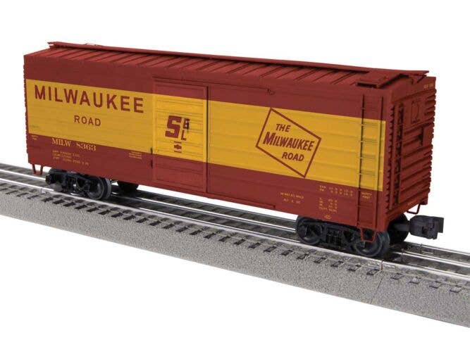 Lionel - 40' Rib-Side Boxcar - 3-Rail - Ready to Run - Milwaukee Road ...