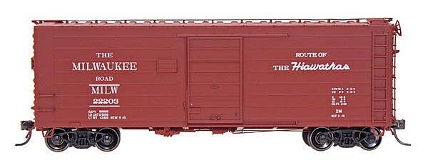 Intermount - 40' Rib-Side Boxcar - Ready to Run - Milwaukee Road ...