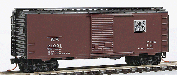 MicroTrain - 40' Single-Door Boxcar - Ready to Run - Western Pacific ...