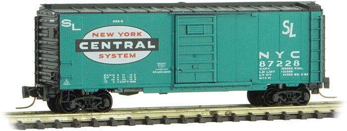 MicroTrain - 40' Single-Door Boxcar - Ready to Run - New York Central ...