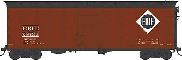 Bowser - 40' Single-Door Boxcar - Ready to Run - Erie #78721 (Blt. 1-40 ...