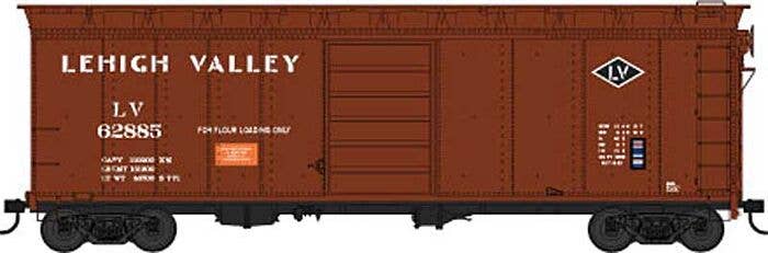 Bowser - 40' Single-Door Steel Boxcar - Ready to Run - Lehigh Valley ...
