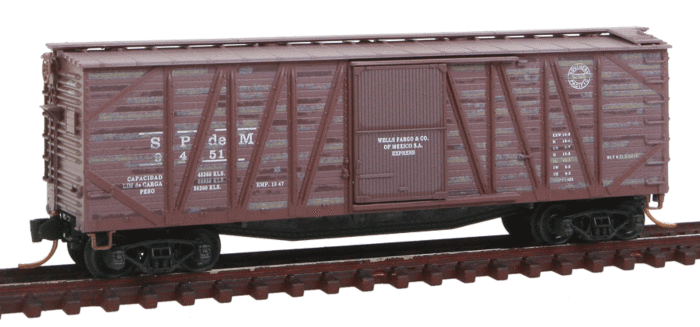 MicroTrain - 40' Single-Sheathed Wood Boxcar 4-Car Runner Pack - Ready to Run - Southern Pacific ...