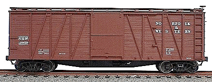 Accurail - 40' Single-Sheathed Wood Boxcar w/Wood Doors & Steel Ends ...