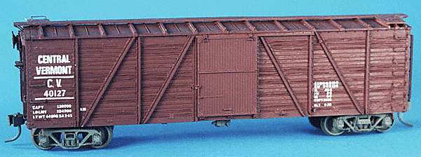 Funaro - 40' Smooth Side Boxcar w/Decals - Central Vermont 40000 Series ...