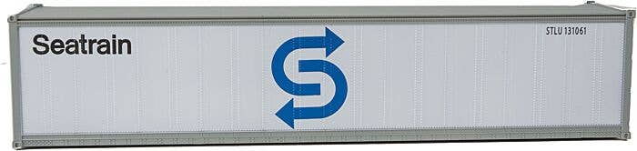 Walthers - 40' Smooth Side Container - Assembled - Seatrain (white ...