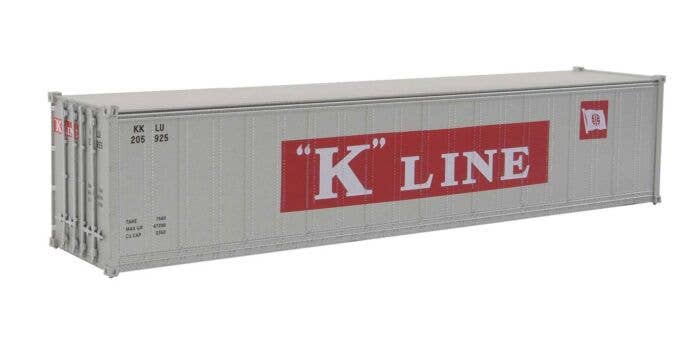 Walthers - 40' Smooth Side Container - Assembled - K-Line - 949-8306