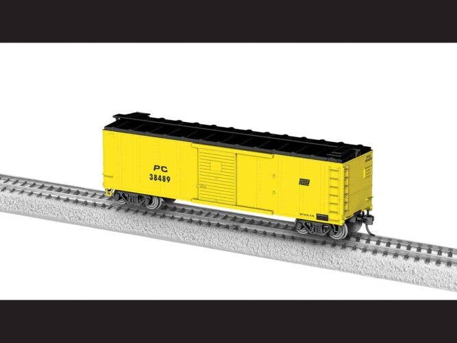 Lionel - 40' Steel Flat-End Boxcar - Ready to Run - Penn Central #38489 ...