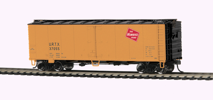MTH - 40' Steel Ice Reefer - Ready-2-Rail(TM) - Milwaukee Road #37055 ...