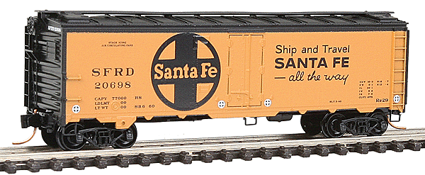 MicroTrain - 40' Steel Ice Reefer w/Preco Fan - Ready to Run - Santa Fe ...