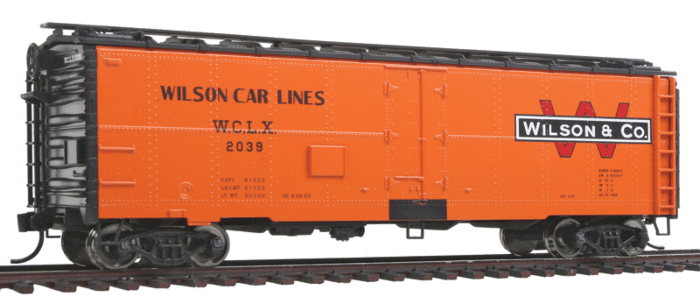 Walthers - 40' Steel Meat Reefer - Ready To Run - Wilson Car Lines WCLX ...