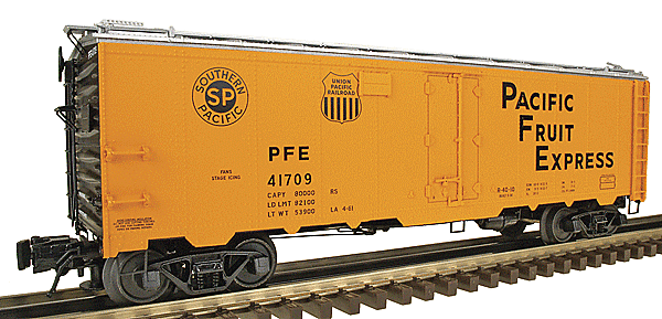 Atlas O - 40' Steel Reefer; 3-Rail - Pacific Fruit Express - 151-8518