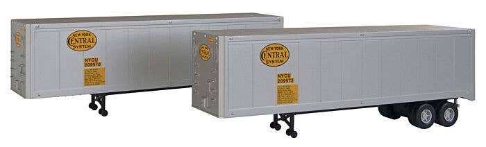 Walthers - 40' Trailer 2-Pack - Assembled - New York Central - 949-2309
