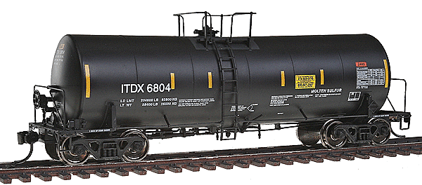 Walthers - 40' Trinity 14,000-Gallon Molten Sulfur Tank Car - Ready to Run - Sulcom Inc. ITDX ...