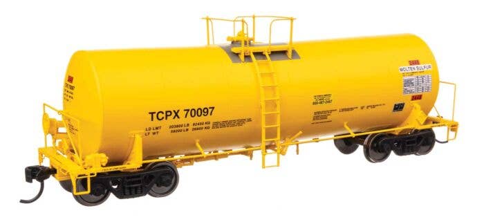 Walthers - 40' Trinity 14,000-Gallon Molten Sulfur Tank Car - Ready to ...