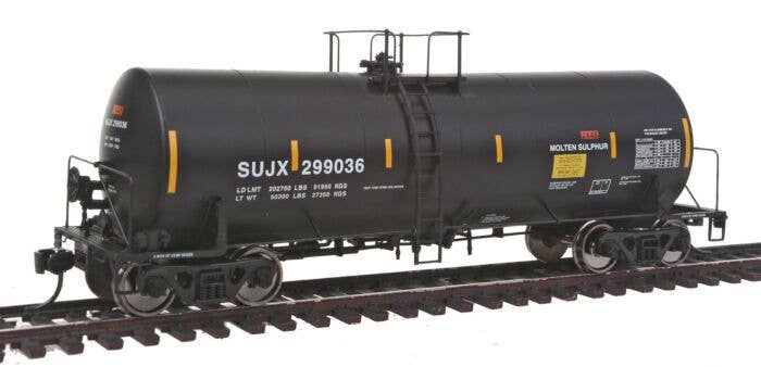 Walthers - 40' Trinity 14,000 Gallon Molten Sulfur Tank Car - Ready to Run - Sulcom, Inc. SUJX ...