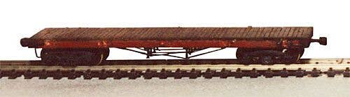 JV Model - 40' Truss Rod Wood Flatcar - Kit - With Trucks, Less ...